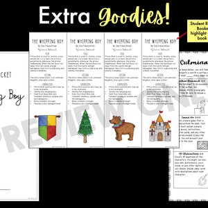 The Whipping Boy Novel Study Unit | Literature Guide | Comprehension ...