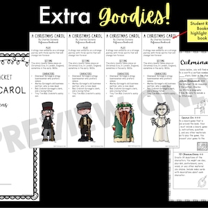 A Christmas Carol Novel Study Unit | Literature Guide | Comprehension ...