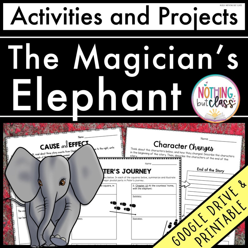 The Magician's Elephant | Reading Response Activities and Projects ...