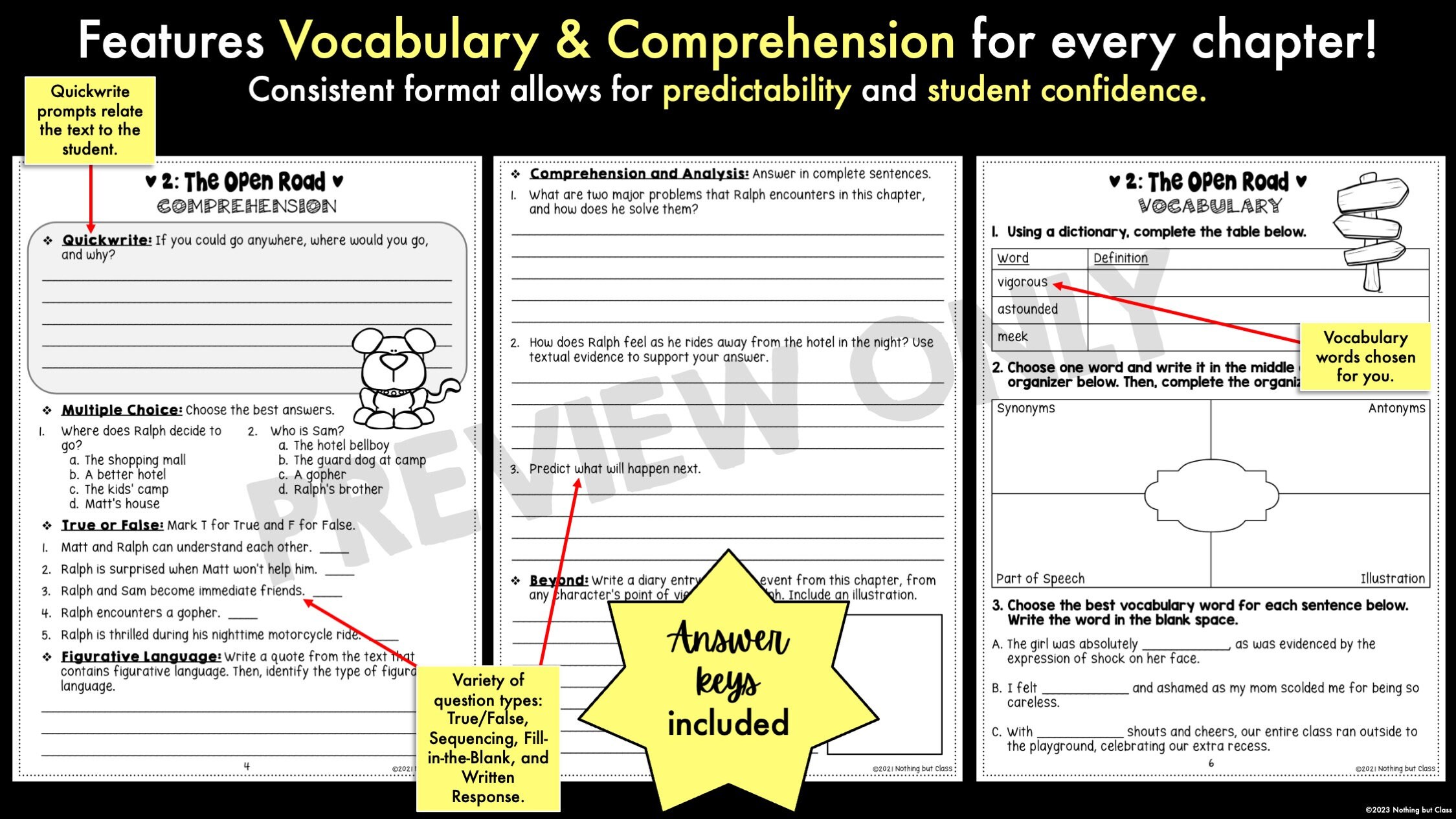 Runaway Ralph Novel Study Unit | Literature Guide | Comprehension ...