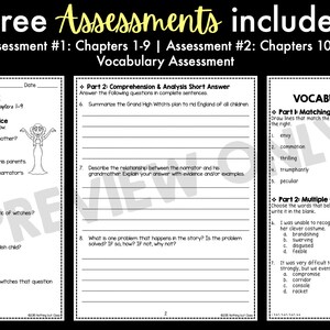 The Witches Novel Study Unit | Literature Guide | Comprehension ...