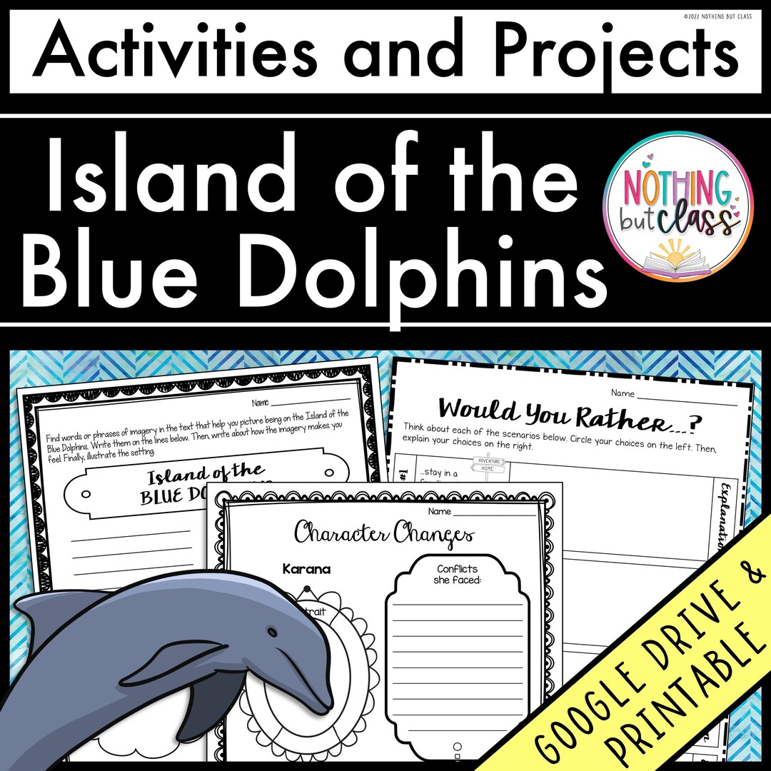 Island of the Blue Dolphins | Reading Response Activities and Projects ...