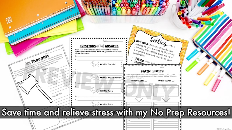 Hatchet | Reading Response Activities and Projects | Resources for ...