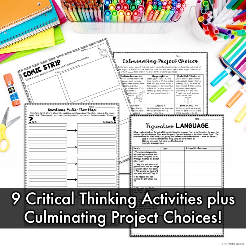 Esio Trot | Reading Response Activities and Projects | Guided Reading ...