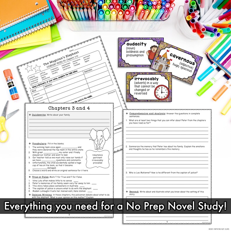 The Magician's Elephant Novel Study Unit | Literature Guide ...