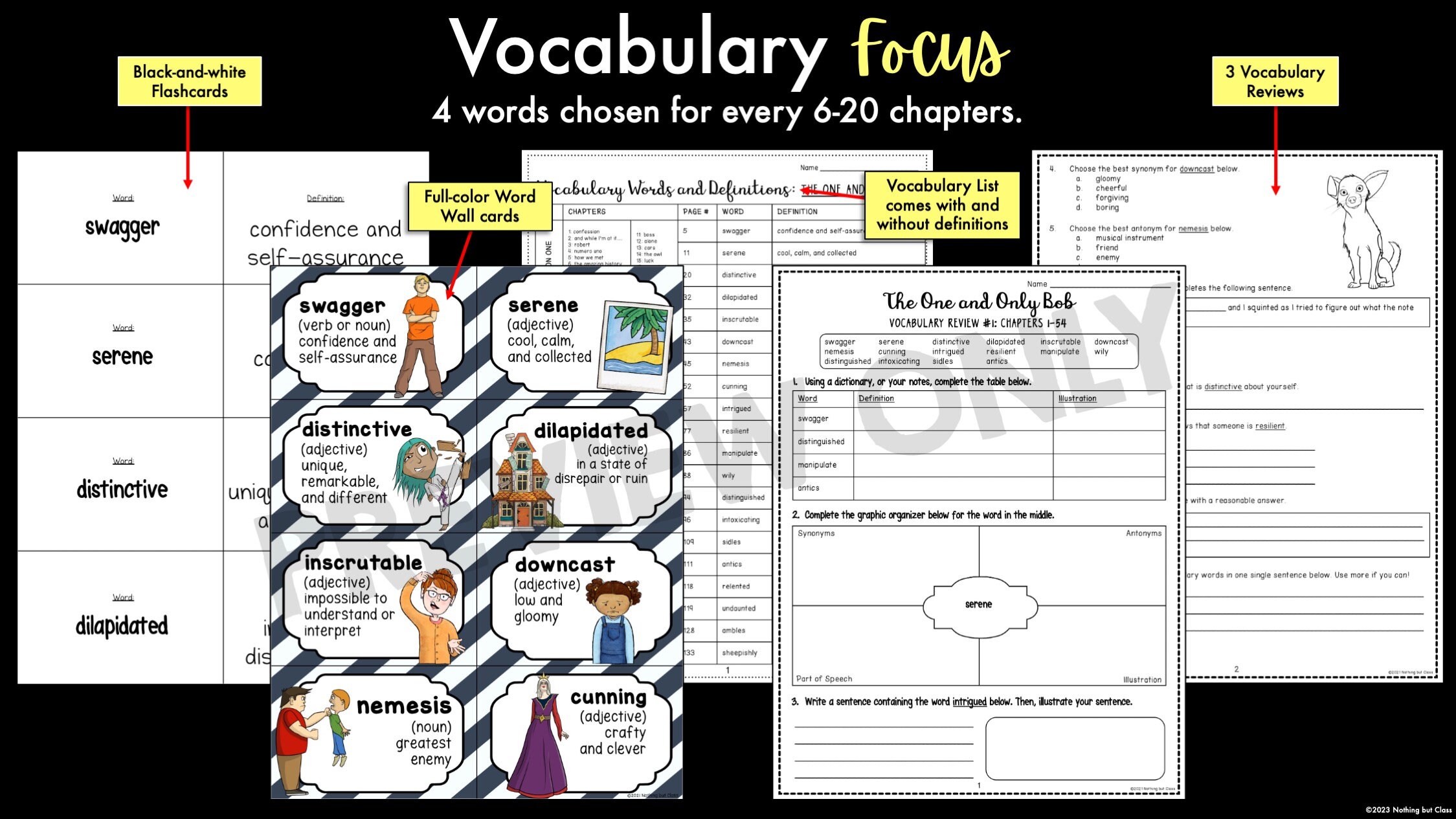 The One and Only Bob Novel Study Unit Literature Guide - Etsy