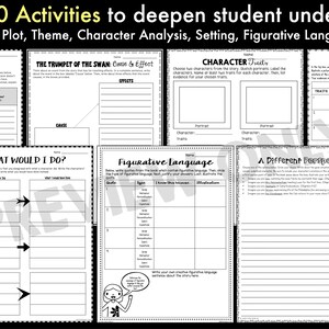 The Trumpet of the Swan | Reading Response Activities and Projects ...