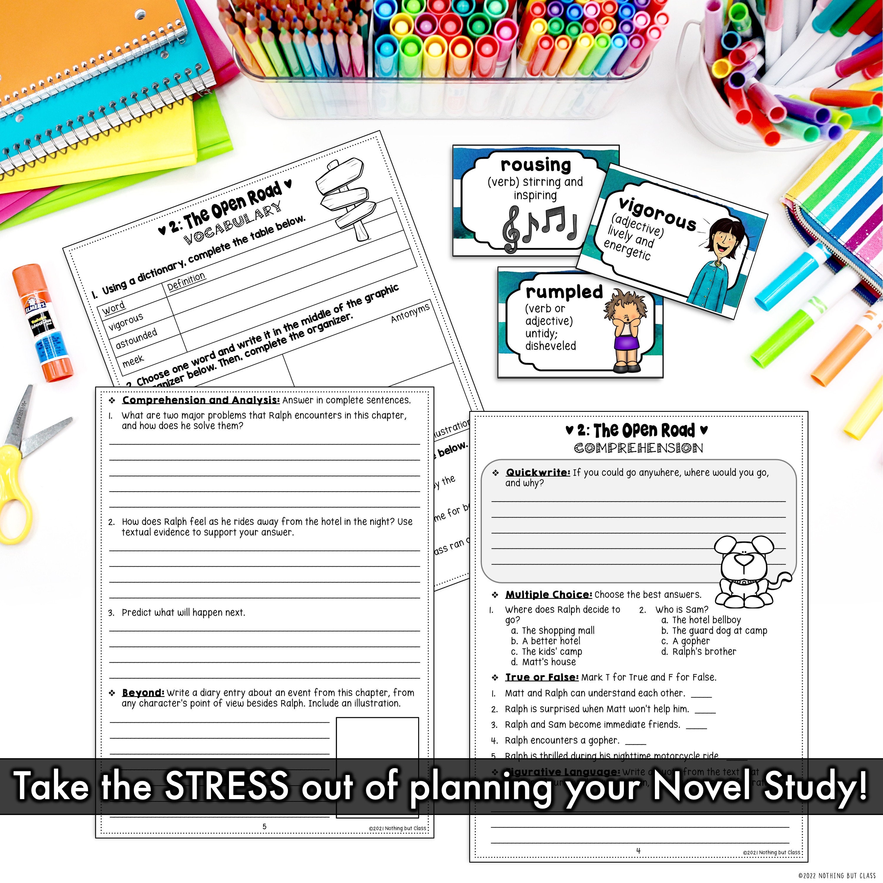 Runaway Ralph Novel Study Unit | Literature Guide | Comprehension ...