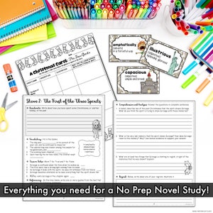 A Christmas Carol Novel Study Unit | Literature Guide | Comprehension ...