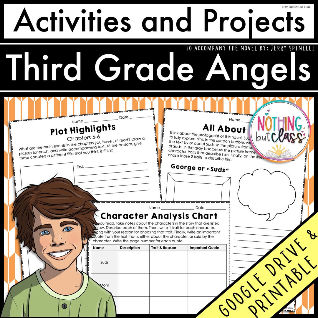 Third Grade Angels | Reading Response Activities and Projects | Guided ...