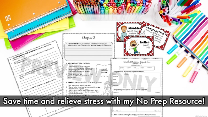 The Best Christmas Pageant Ever | Comprehension and Vocabulary by ...