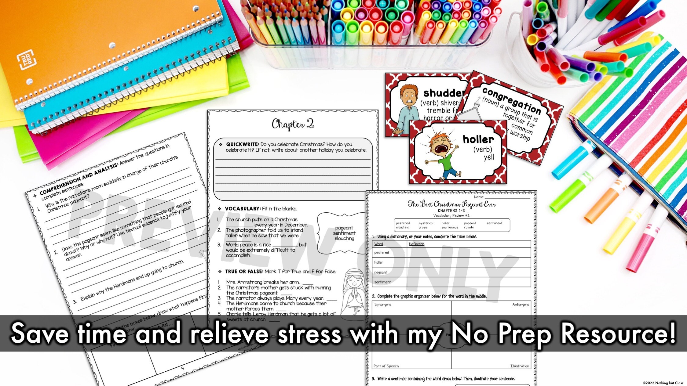 The Best Christmas Pageant Ever | Comprehension and Vocabulary by ...