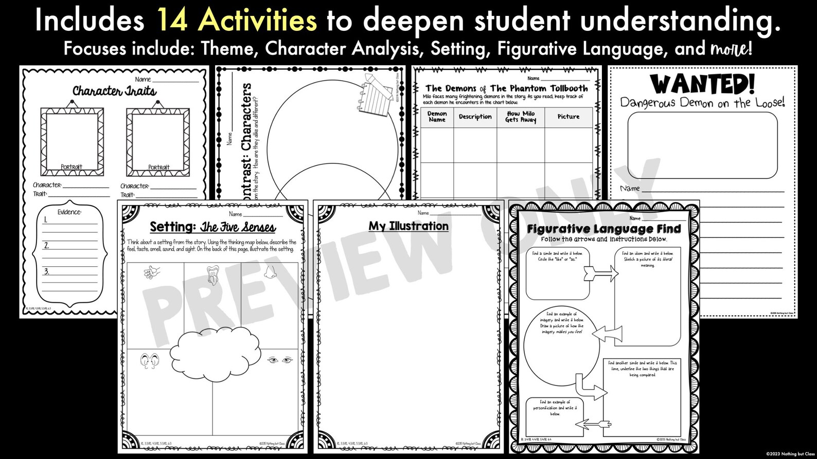 The Phantom Tollbooth Novel Study Unit | Literature Guide ...