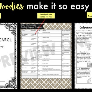 A Christmas Carol | Reading Response Activities and Projects | Guided ...