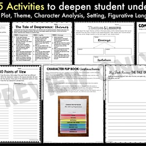 The Tale of Despereaux Novel Study Unit | Literature Guide ...