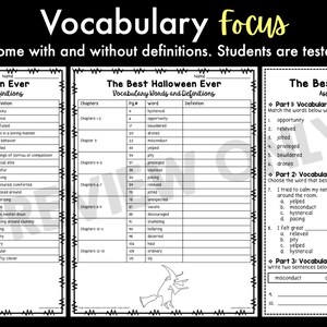 The Best Halloween Ever Tests | Quizzes | Assessments for Novel Study ...