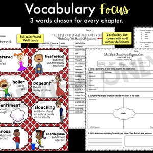 The Best Christmas Pageant Ever Novel Study Unit | Literature Guide ...