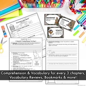 The Cricket in Times Square | Comprehension and Vocabulary by Chapter ...