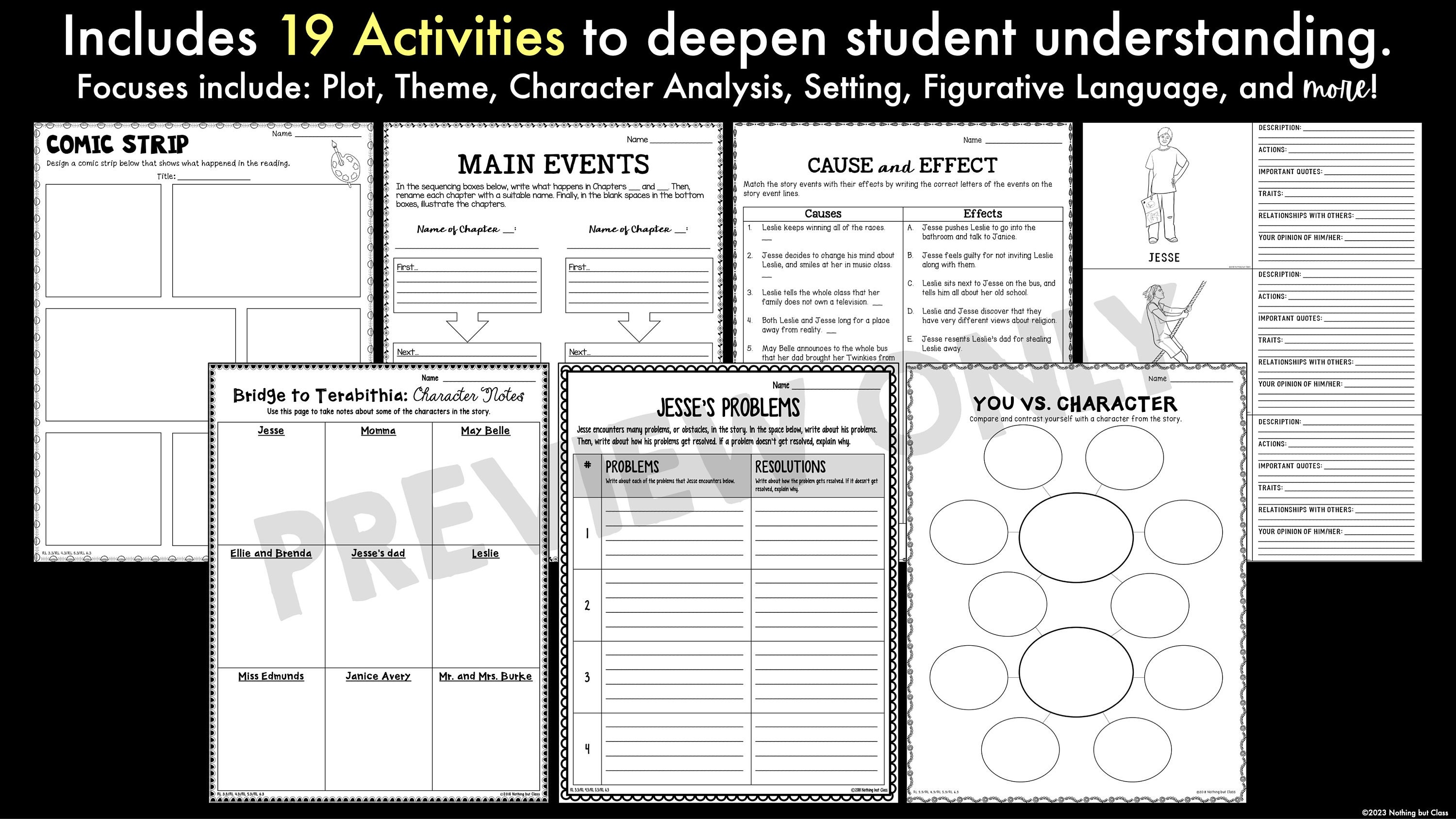 Bridge to Terabithia | Reading Response Activities and Projects ...