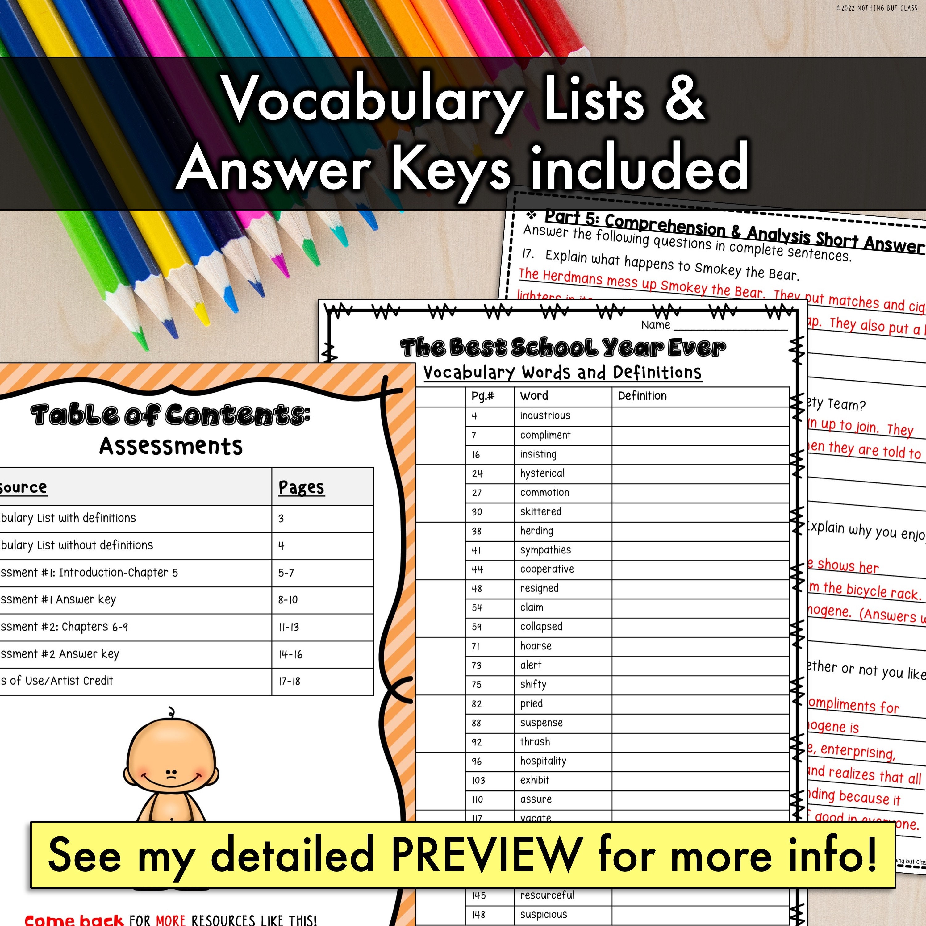 The Best School Year Ever Tests | Quizzes | Assessments - Etsy