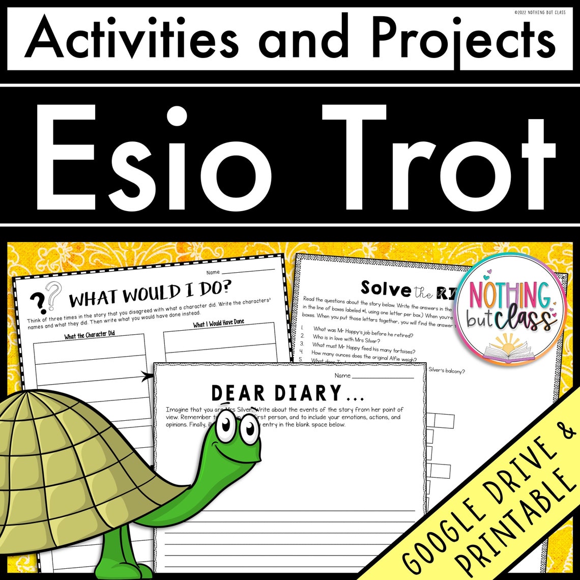 Esio Trot | Reading Response Activities and Projects | Guided Reading ...