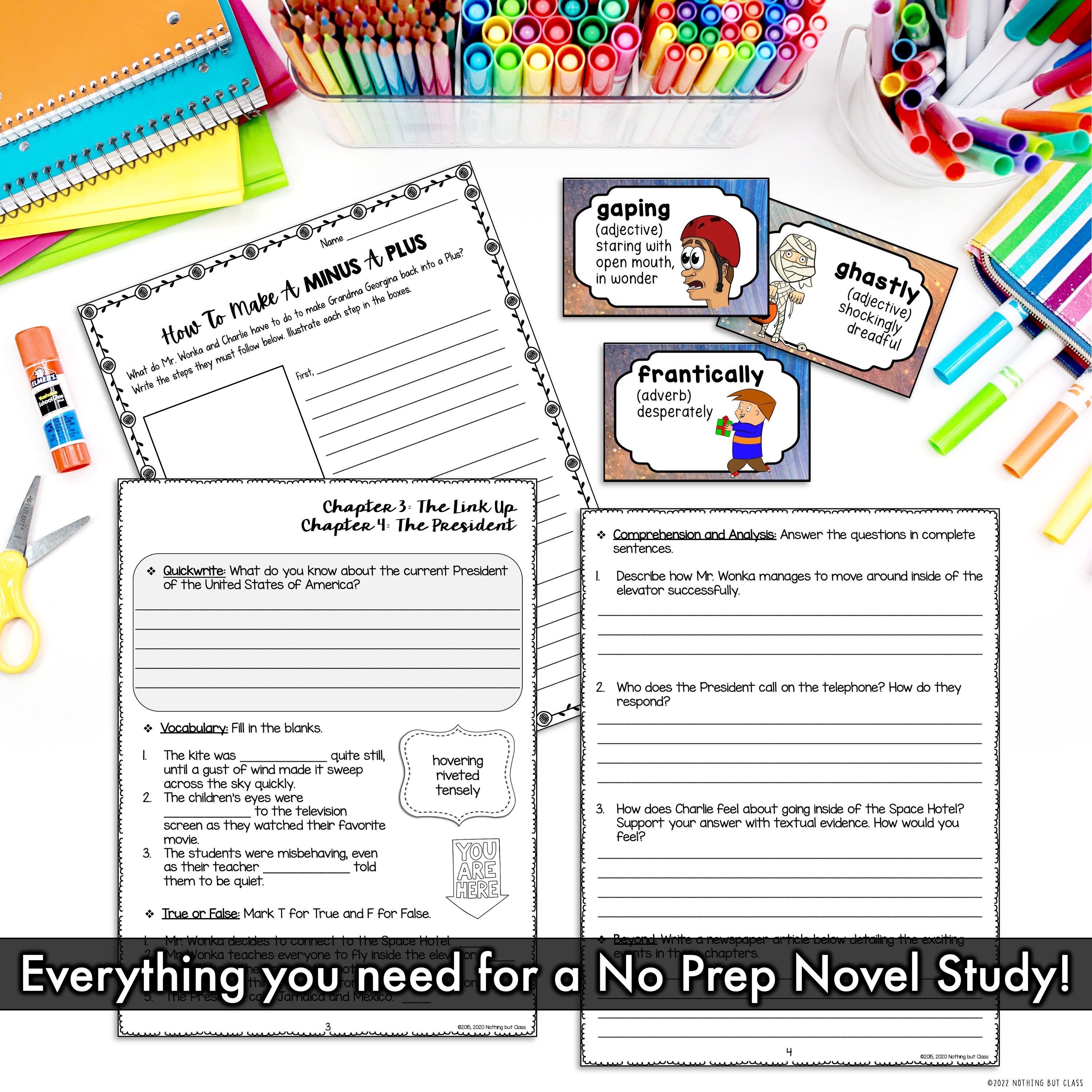 Charlie and the Great Glass Elevator Novel Study Unit | Literature ...