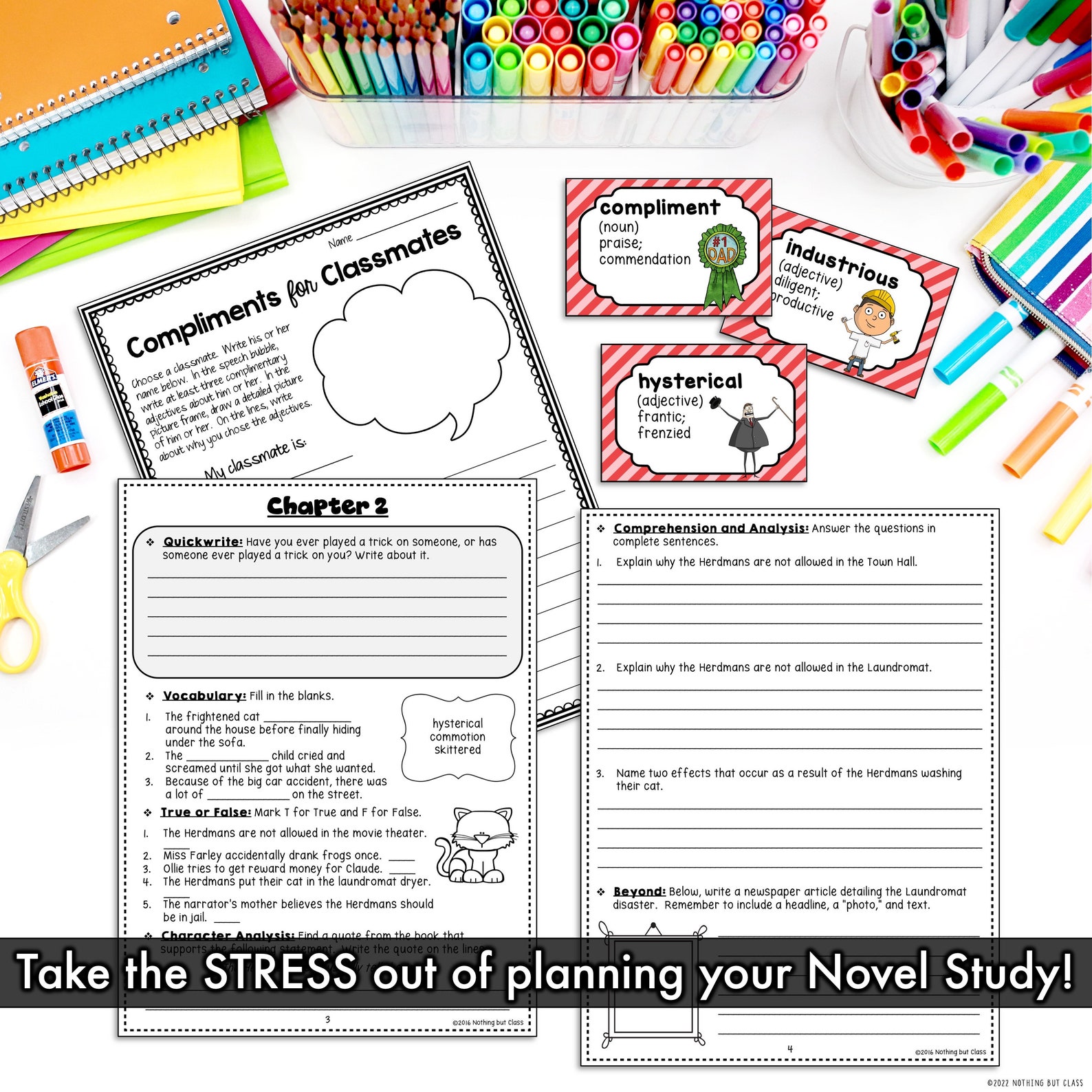 The Best School Year Ever Novel Study Unit Literature Guide ...