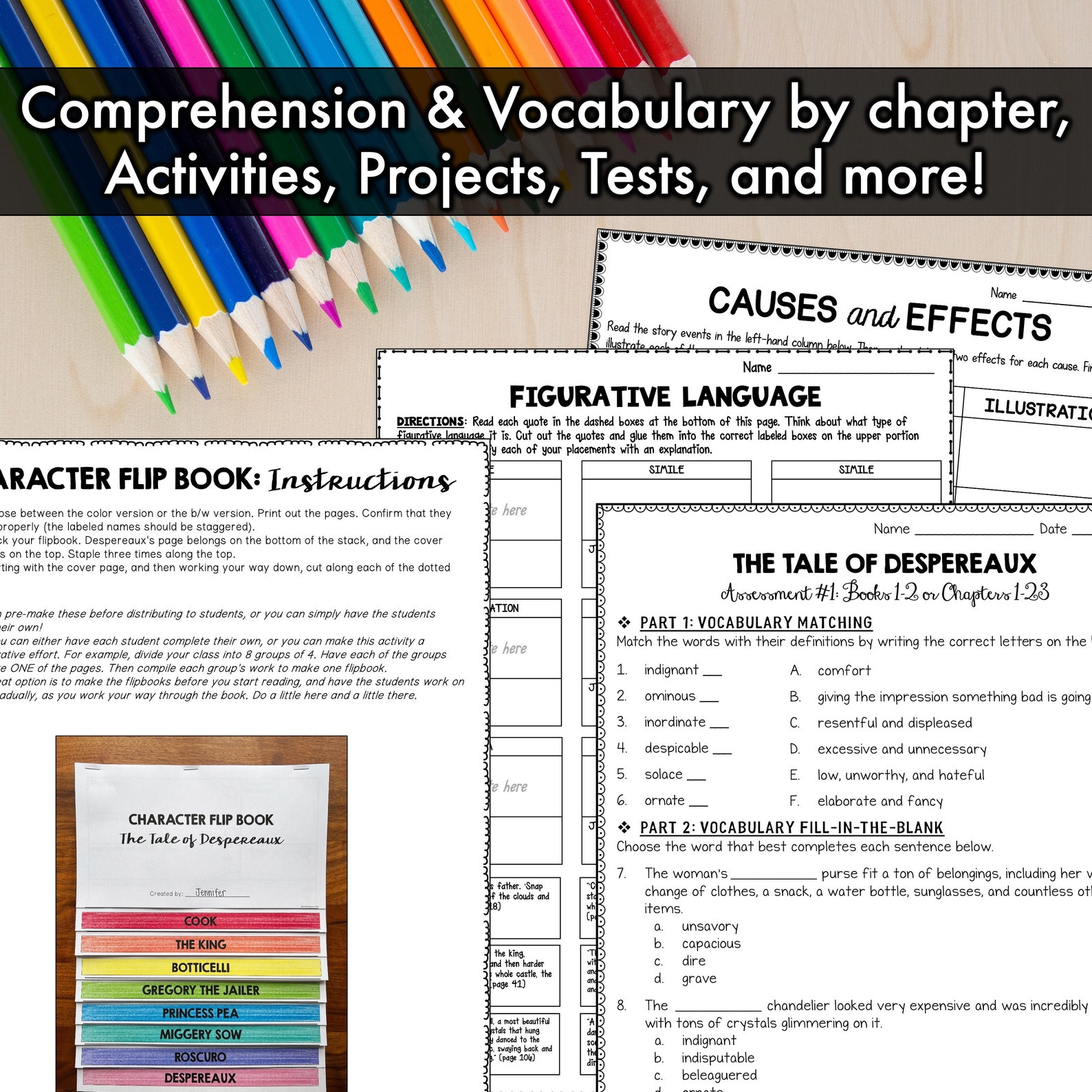 The Tale of Despereaux Novel Study Unit | Literature Guide ...