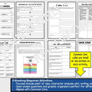 The City of Ember | Reading Response Activities and Projects | Guided ...