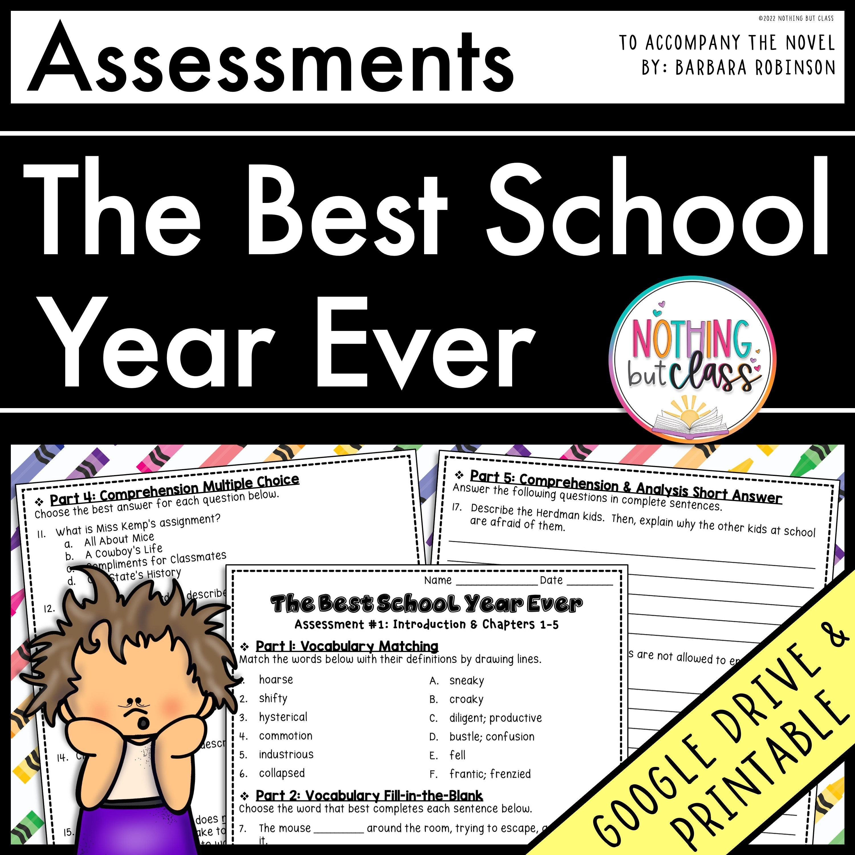 The Best School Year Ever Tests | Quizzes | Assessments - Etsy