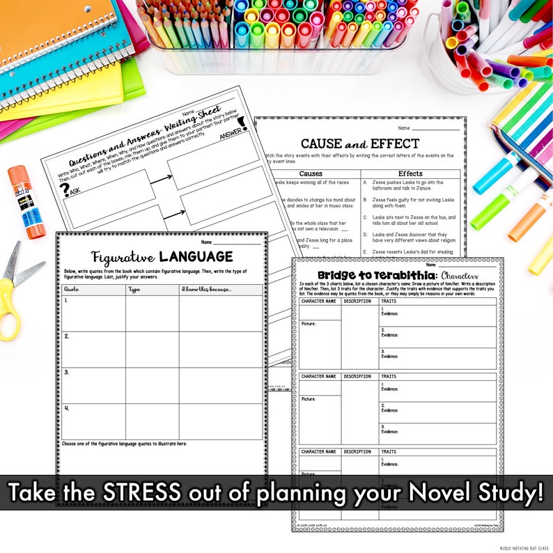 Bridge to Terabithia | Reading Response Activities and Projects ...