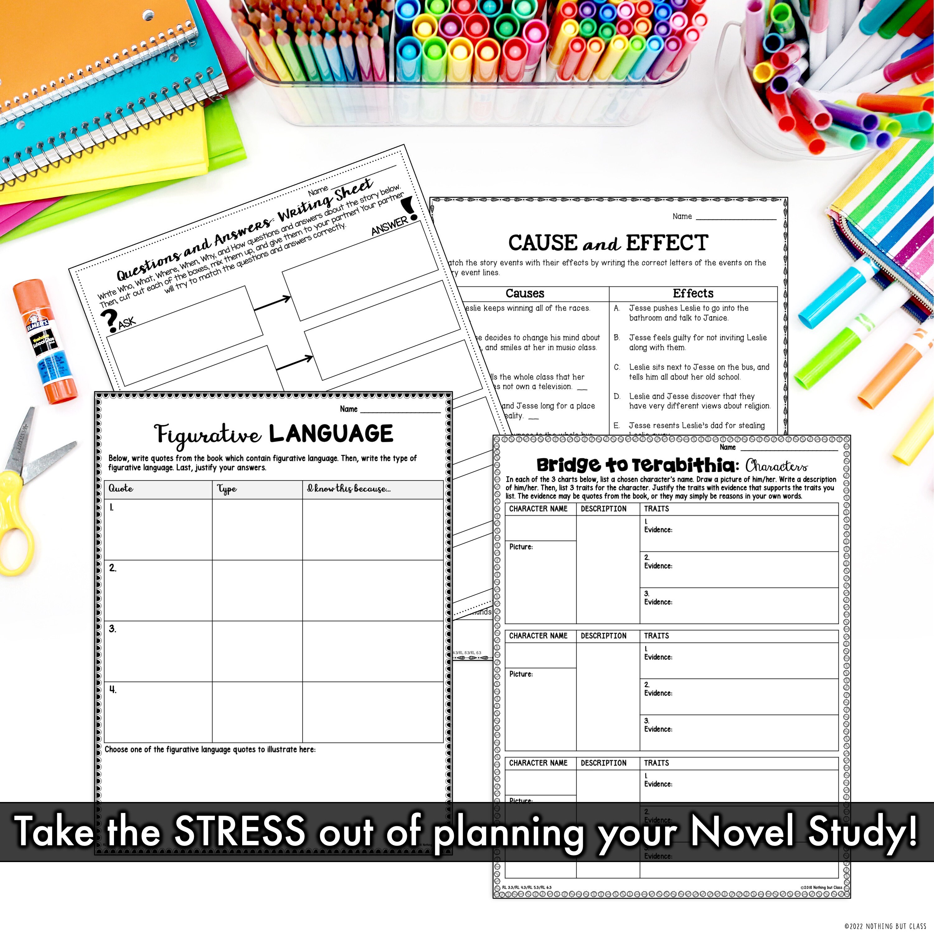 Bridge to Terabithia | Reading Response Activities and Projects ...
