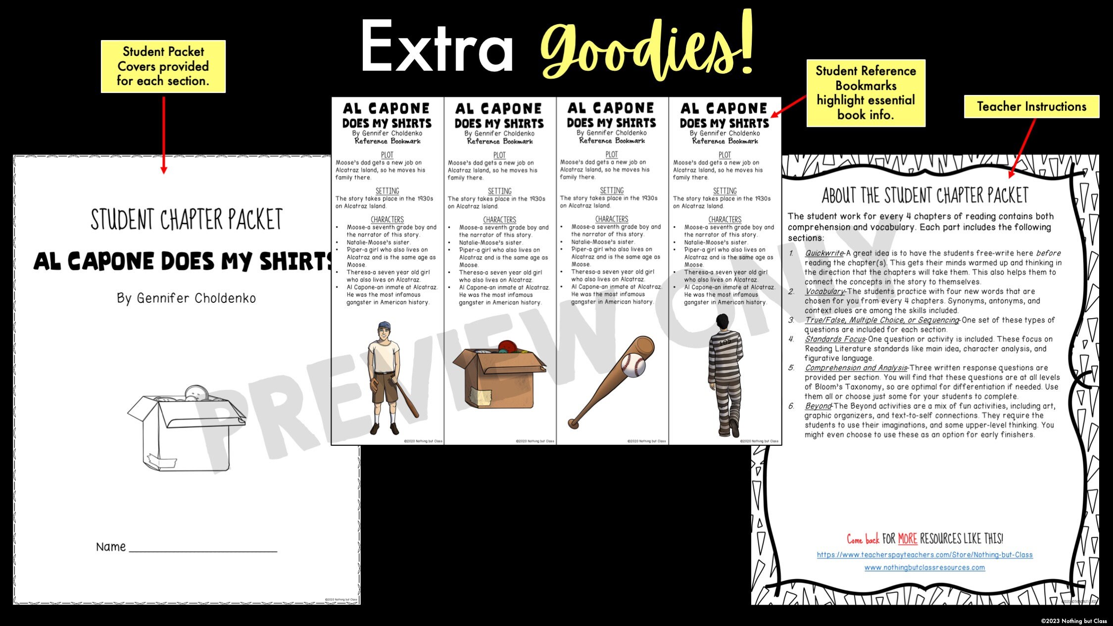 Al Capone Does My Shirts Comprehension and Vocabulary by - Etsy