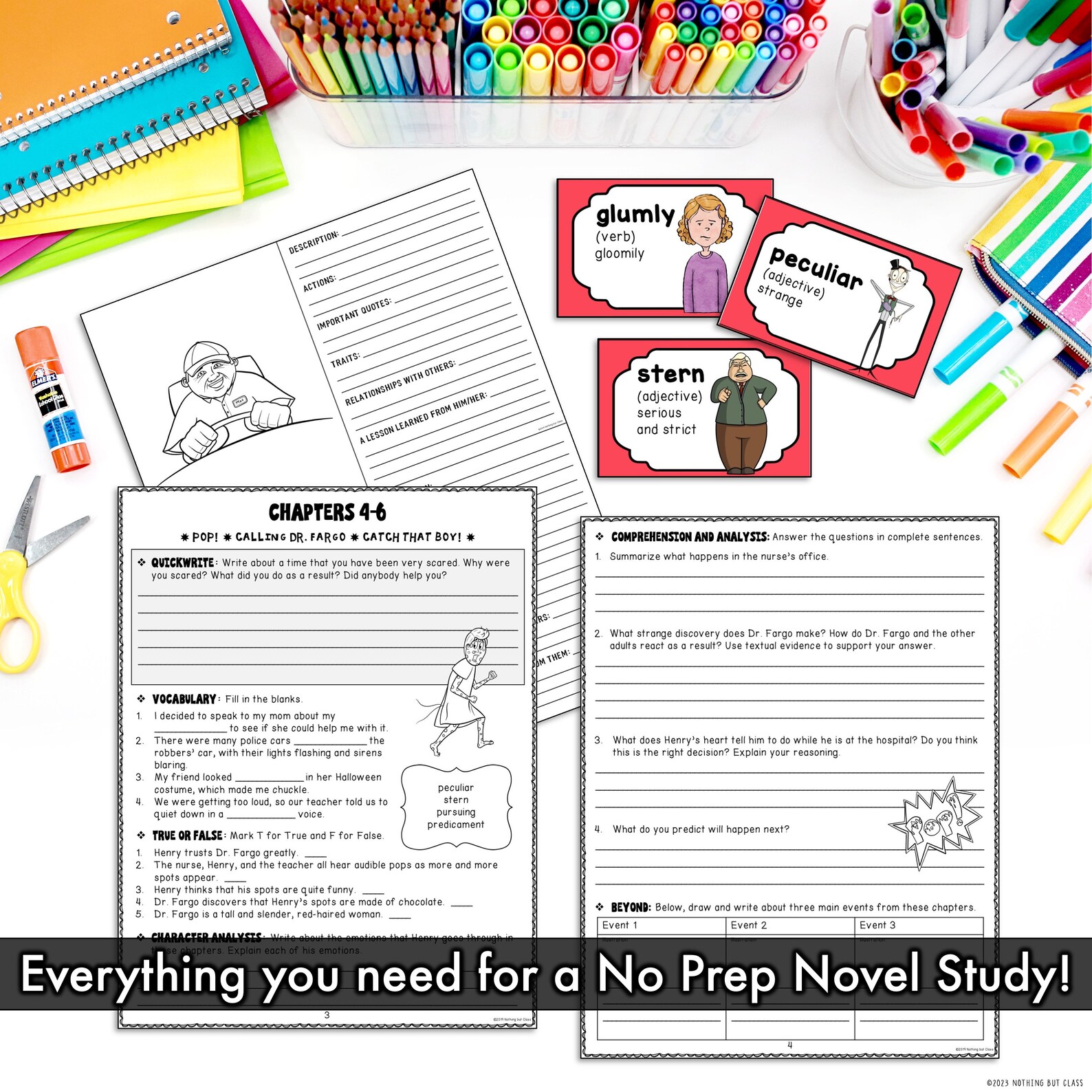 Chocolate Fever Novel Study Unit | Literature Guide | Comprehension ...