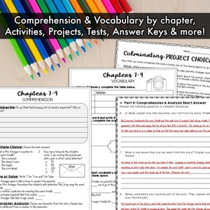 Frindle Novel Study Unit | Literature Guide | Comprehension Worksheets ...