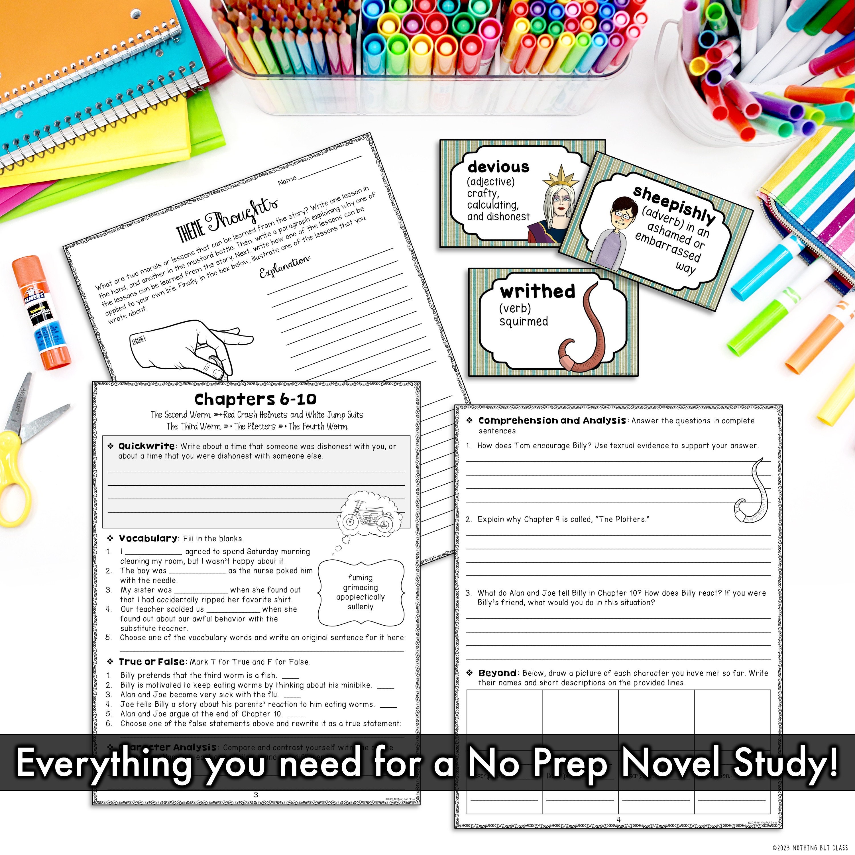 How to Eat Fried Worms Novel Study Unit | Literature Guide ...