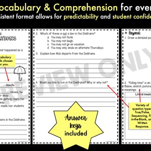 The Phantom Tollbooth Novel Study Unit | Literature Guide ...