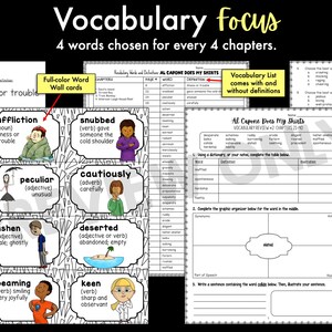 Al Capone Does My Shirts | Comprehension and Vocabulary by Chapter ...