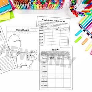 Charlotte's Web | Reading Response Activities and Projects | Guided ...