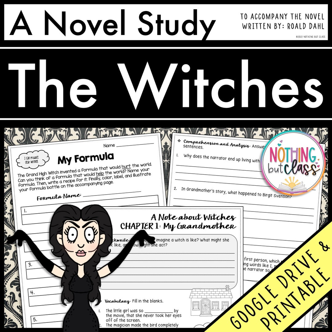 The Witches Novel Study Unit | Literature Guide | Comprehension ...