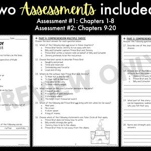 The Whipping Boy Novel Study Unit | Literature Guide | Comprehension ...