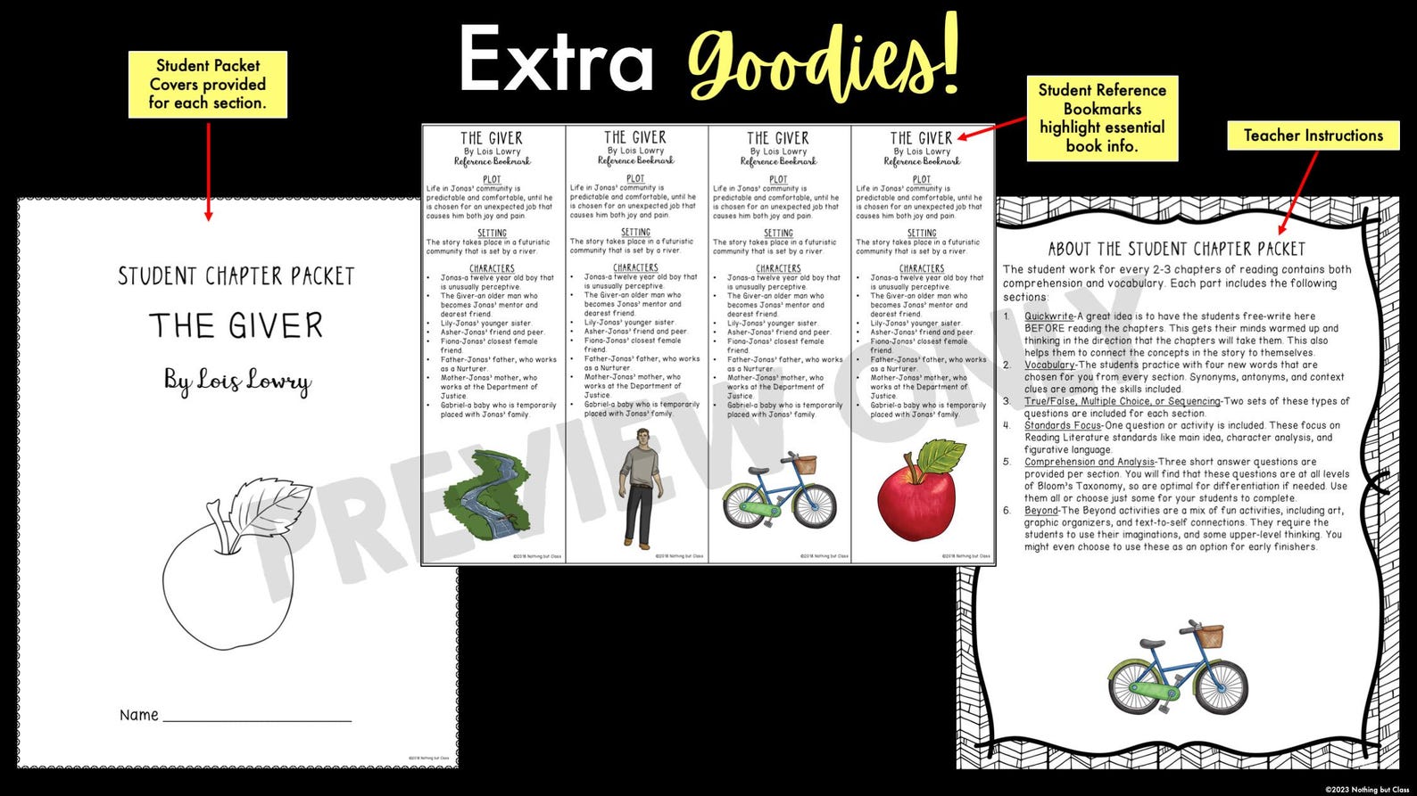 The Giver | Comprehension and Vocabulary by Chapter | Guided Reading ...