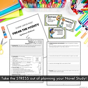 Freak the Mighty | Comprehension and Vocabulary by Chapter | Guided ...