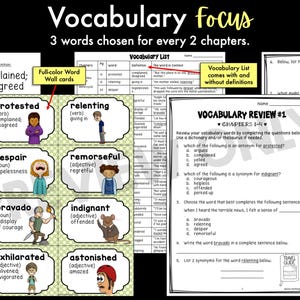 The Mouse and the Motorcycle | Comprehension and Vocabulary by Chapter ...