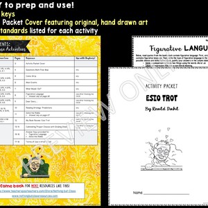 Esio Trot | Reading Response Activities and Projects | Guided Reading ...