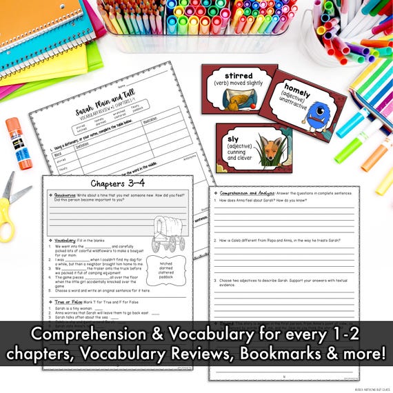 Sarah Plain And Tall Worksheet
