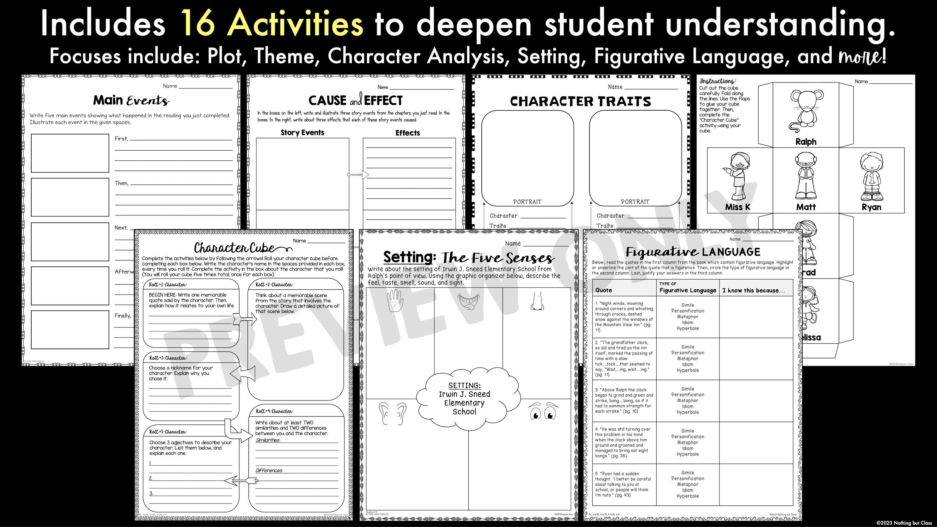 Ralph S. Mouse | Reading Response Activities and Projects | Guided ...