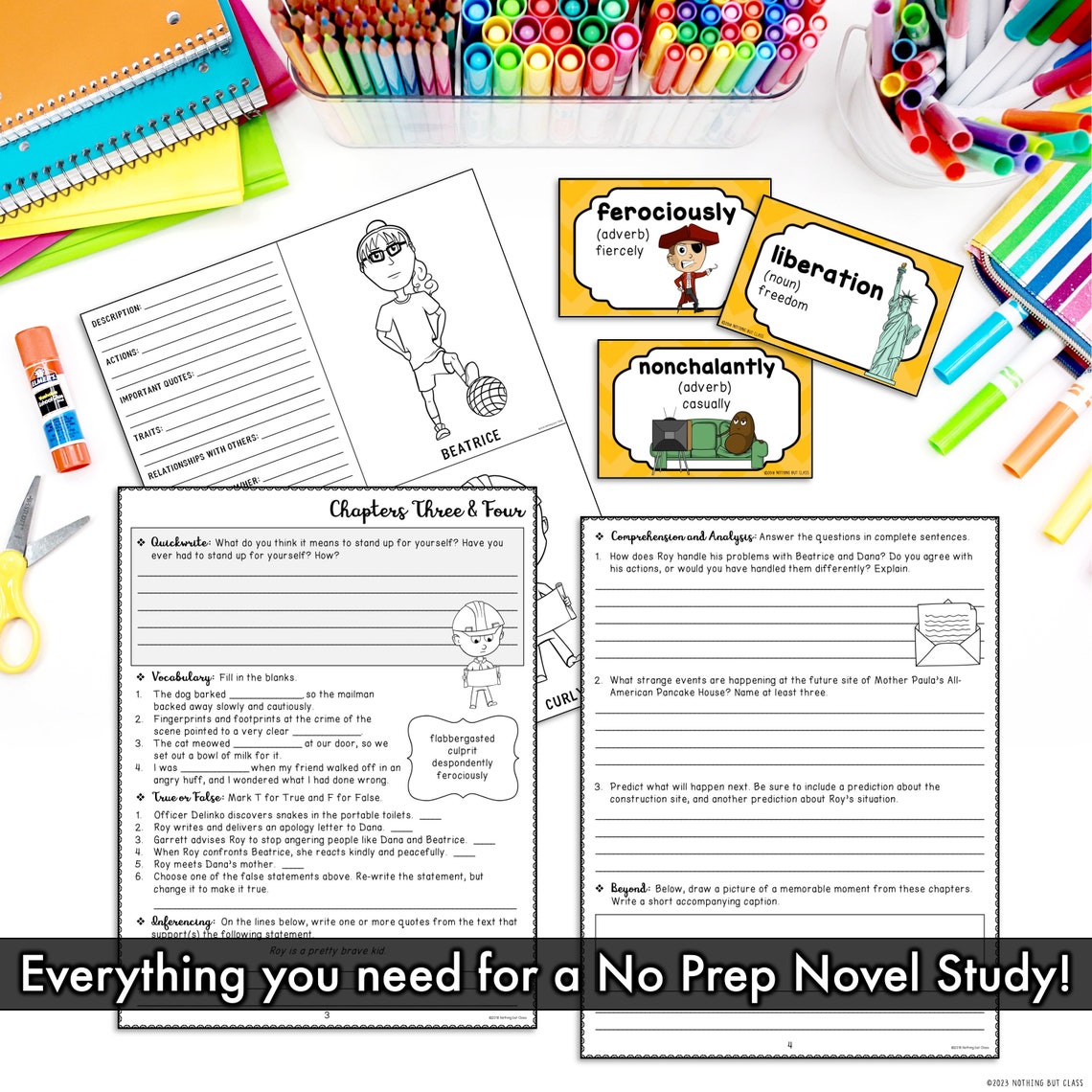 Hoot Novel Study Unit | Literature Guide | Comprehension Worksheets ...