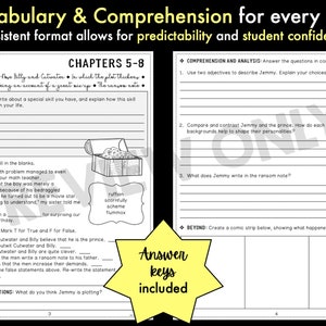 The Whipping Boy Novel Study Unit | Literature Guide | Comprehension ...