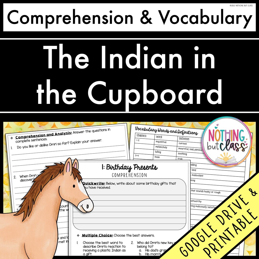 The Indian in the Cupboard | Comprehension and Vocabulary by Chapter ...
